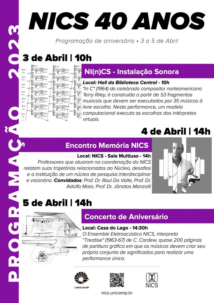 Comemorações dos 40 anos do NICS – Núcleo Interdisciplinar de ... Comemorações dos 40 anos do NICS – Núcleo Interdisciplinar de ...